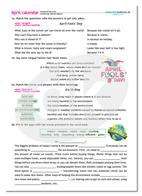 April calendar | datakabinet.sk