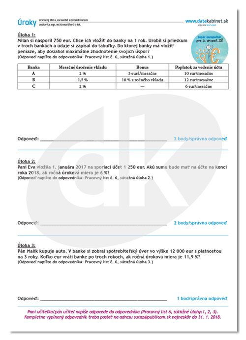 Úroky | datakabinet.sk