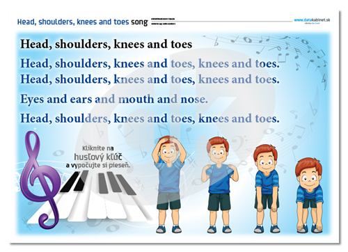 Head, shoulders, knees and toes song | datakabinet.sk