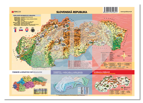Slovenská republika - Ilustrovaná mapa | datakabinet.sk