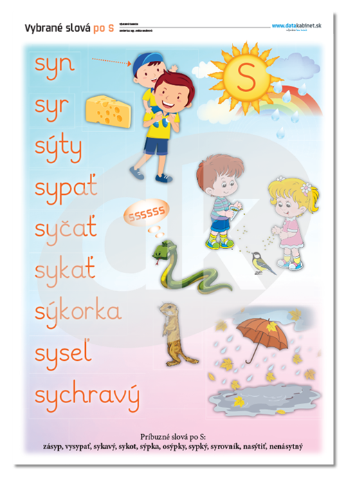 Vybrané slová po S | datakabinet.sk