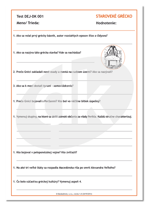 Staroveké Grécko | datakabinet.sk