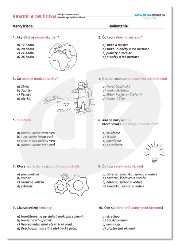 Vesmír a technika | datakabinet.sk