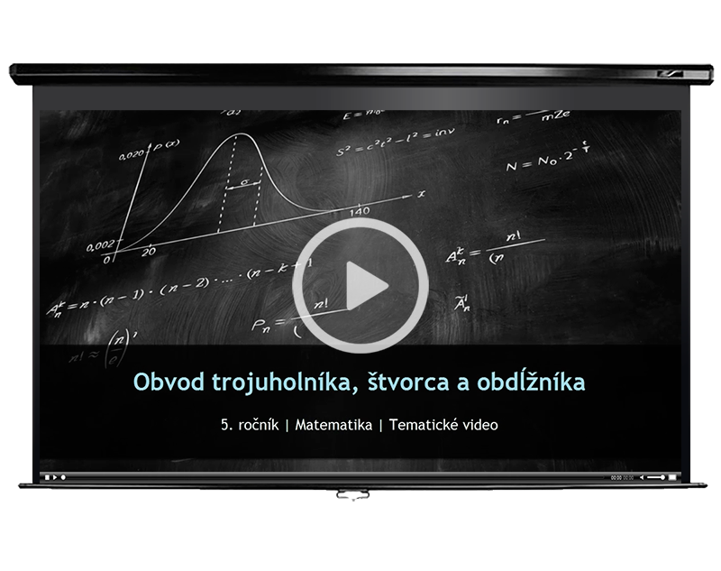 Obvod trojuholníka, štvorca a obdĺžnika | datakabinet.sk