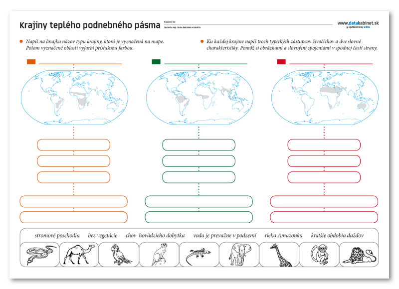 Krajiny teplého podnebného pásma | datakabinet.sk