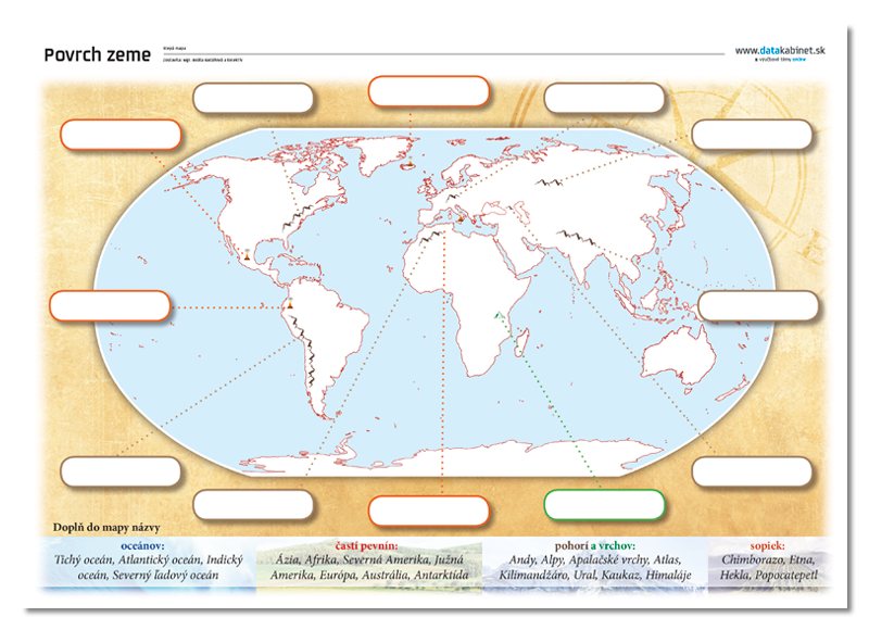 Povrch zeme | datakabinet.sk