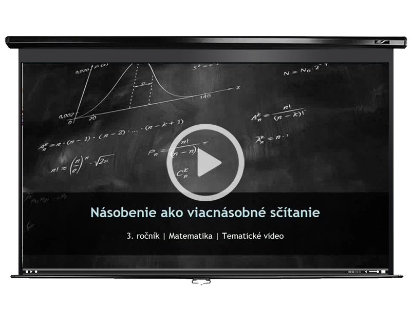 Násobenie ako viacnásobné sčítanie | datakabinet.sk